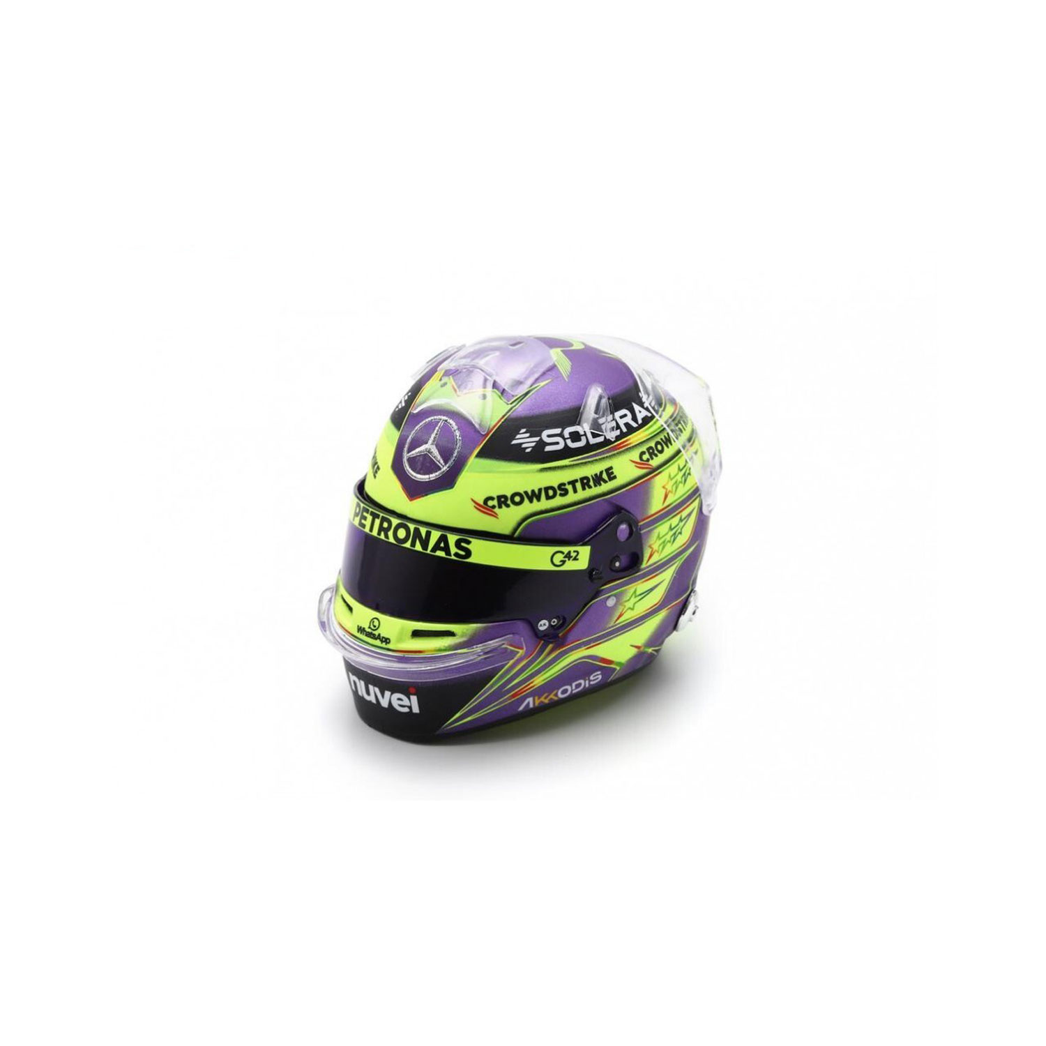Model 1:5 kask Lewis Hamilton Silverstone GP Mercedes AMG Petronas ...
